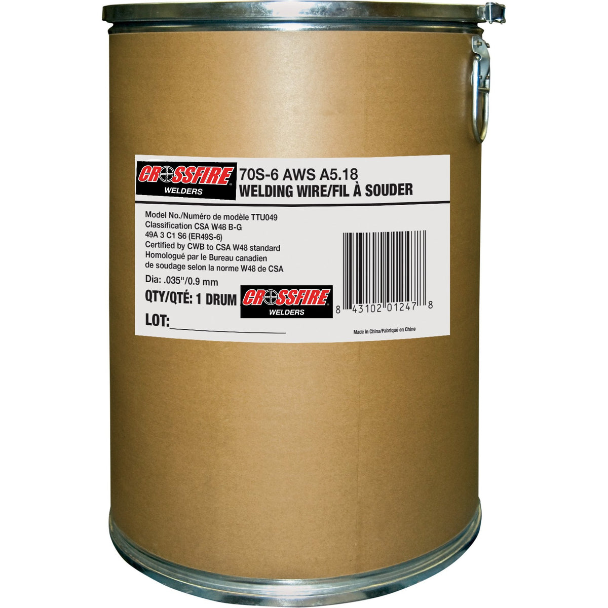 Super MIG ER70S-6 0.035 250KG Wire Drum — Weldready