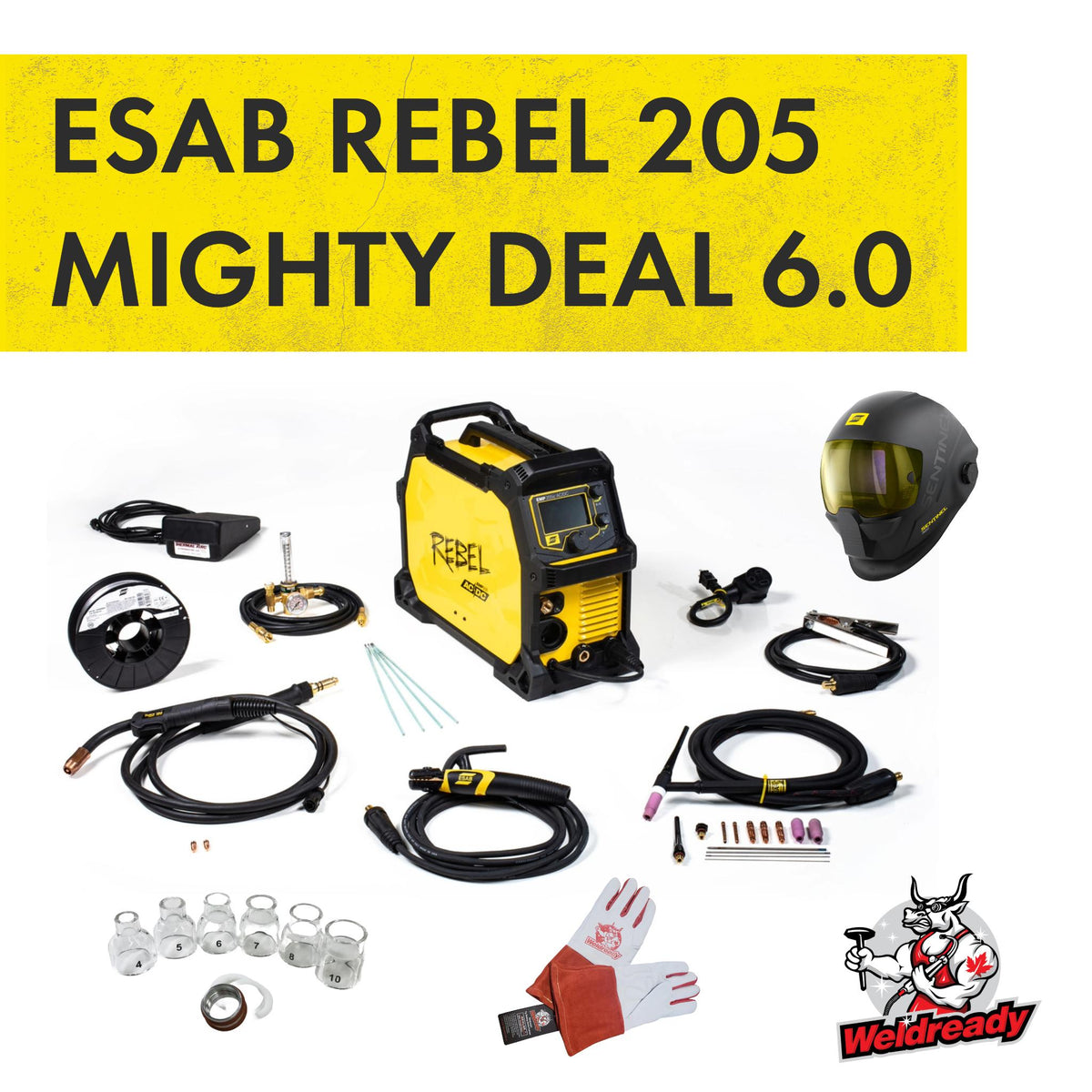 ESAB Rebel EMP 205ic Multiprocess Welder - Weldready Canada