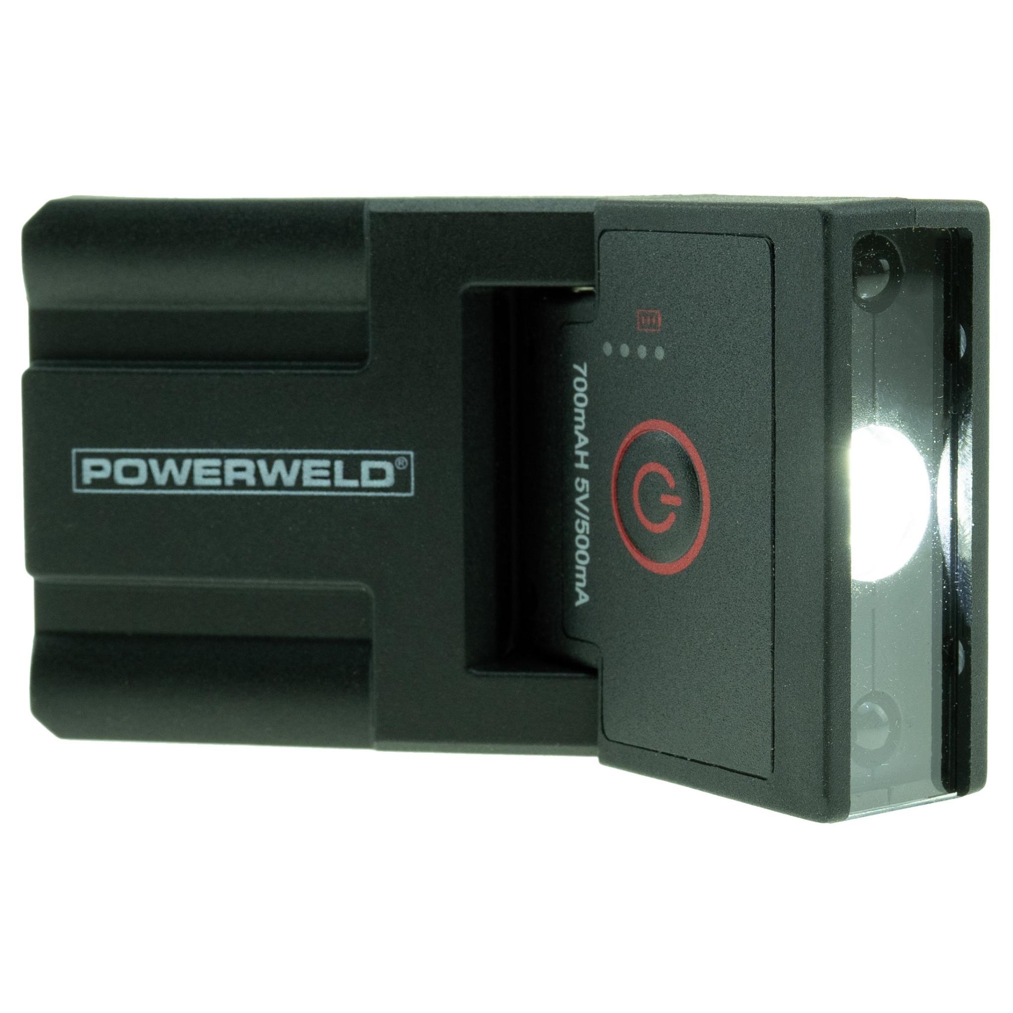 Powerweld Rechargeable Auxiliary Flashlight for Welding Helmets — Weldready