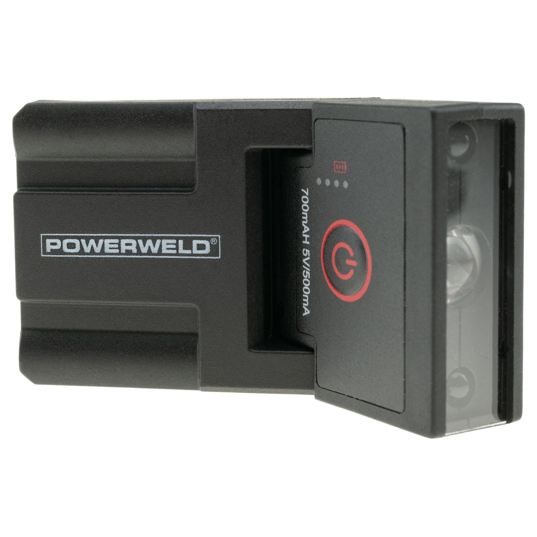 Powerweld Rechargeable Auxiliary Flashlight for Welding Helmets — Weldready