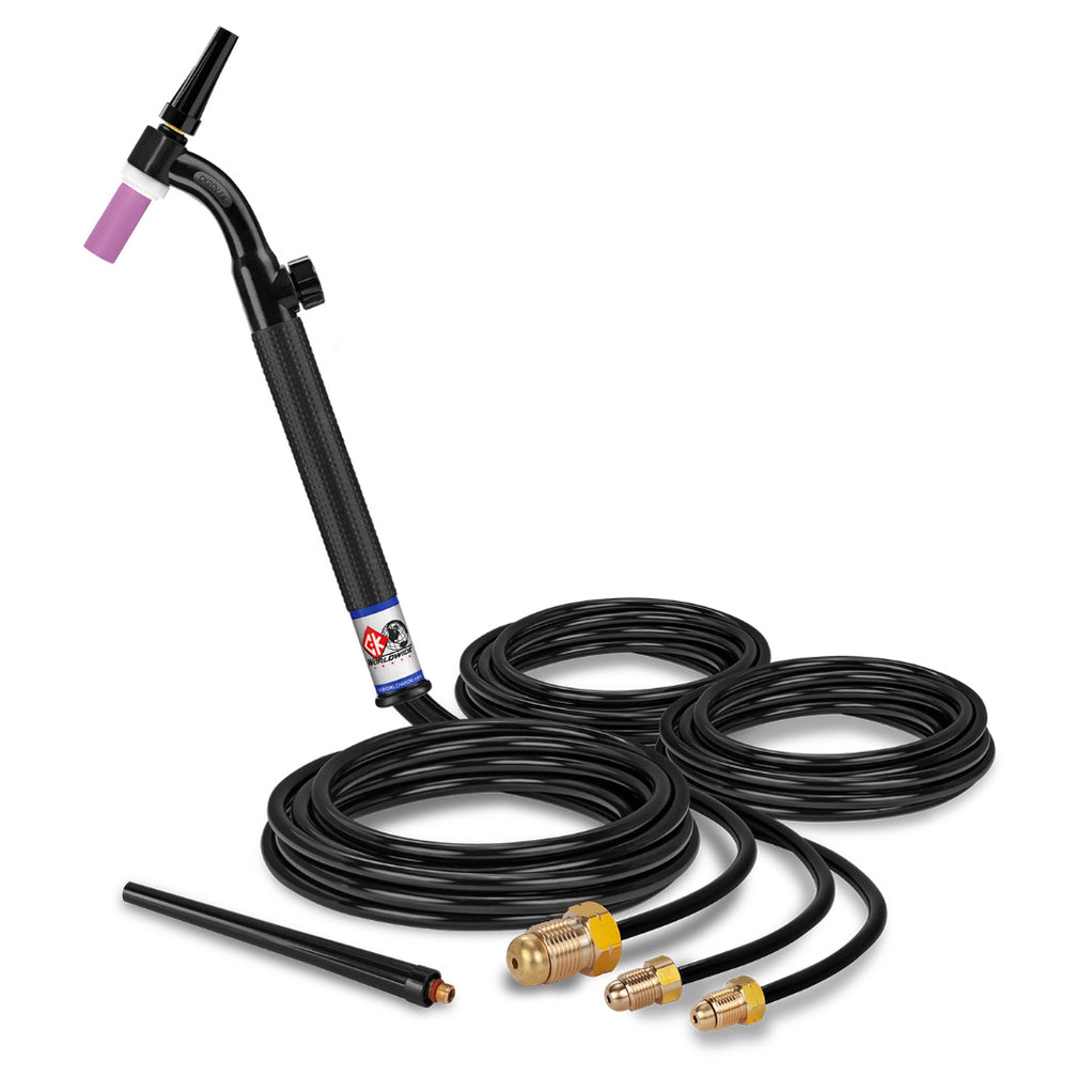 CK Worldwide CK20 Water Cooled Flex Head TIG Torch With Gas Valve ...