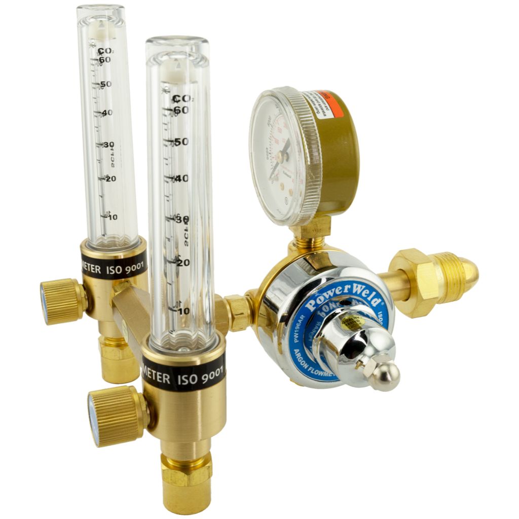 Powerweld Dual Argon Flowmeter 196AR - Weldready Canada