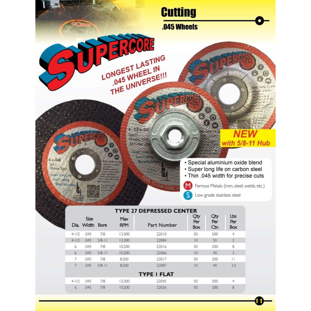 SuperCore Metal Cutting Wheels, 50% Longer-Lasting - Weldready Canada